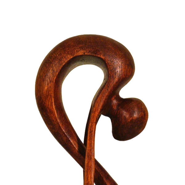 Holz Figur Skulptur Abstrakt Holzfigur Afrika Deko Geschenk Verbunden ...